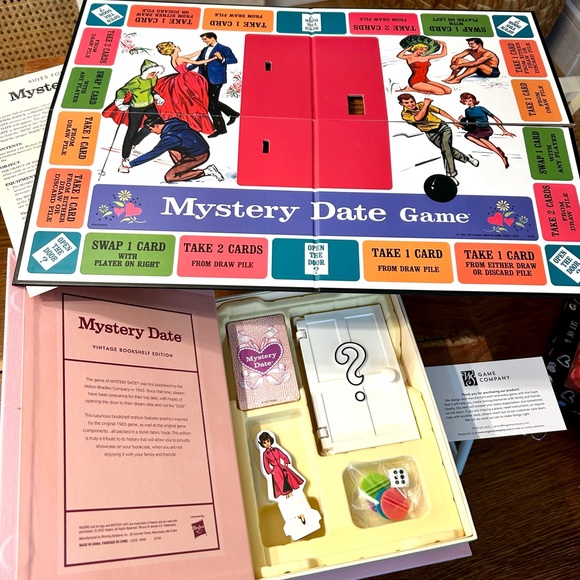Hasbro | Accents | Mystery Date Board Game New Vintage Style Bookshelf ...
